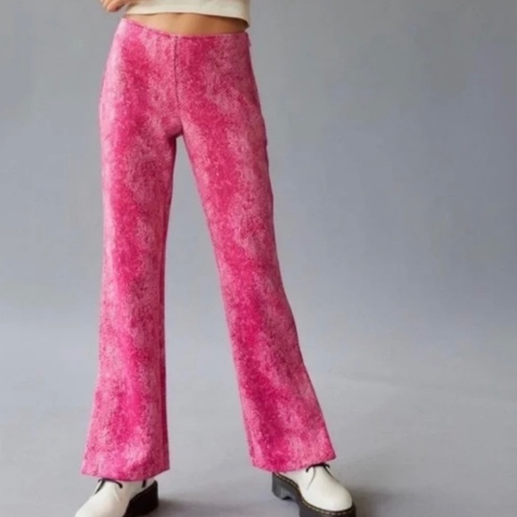 Urban Outfitters | Pants & Jumpsuits | Urban Outfitters Pink Flare ...